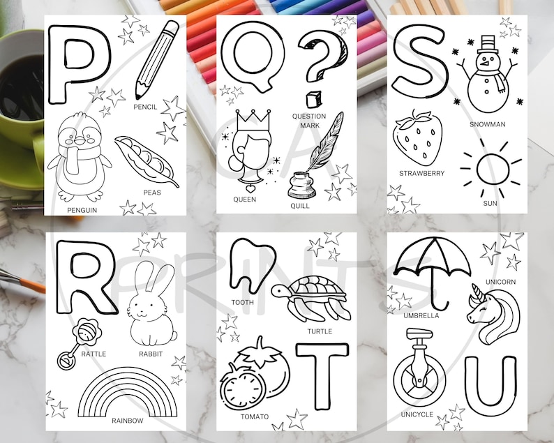 26 Alphabet Coloring Pages, Alphabet Coloring Page Printables, Alphabet ...