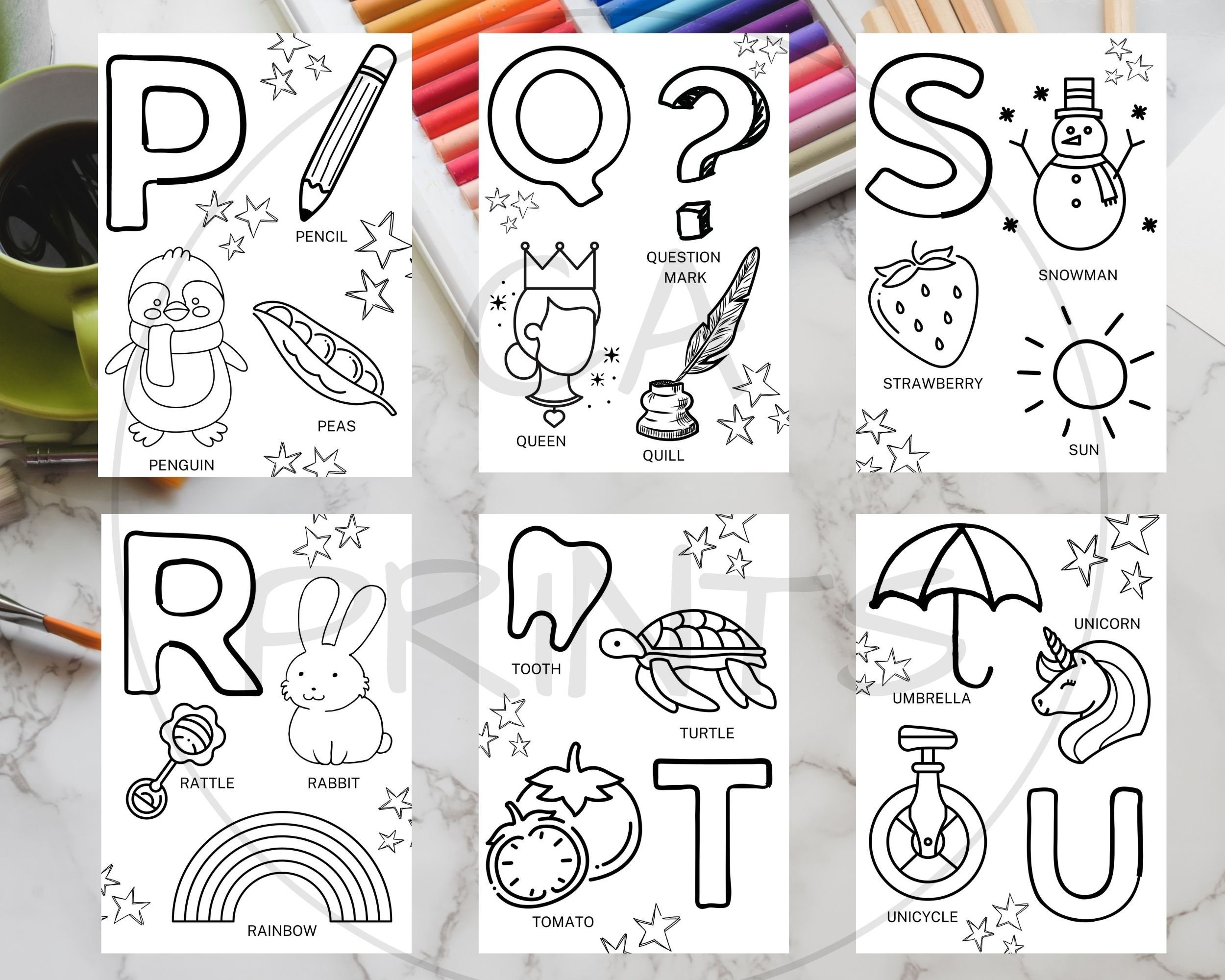 26 Alphabet Coloring Pages, Alphabet Coloring Page Printables, Alphabet ...