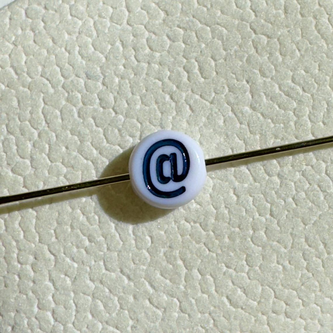 Punctuation Symbol Beads: 7mm White Acrylic DIY Jewelry - 50 Pieces - Etsy