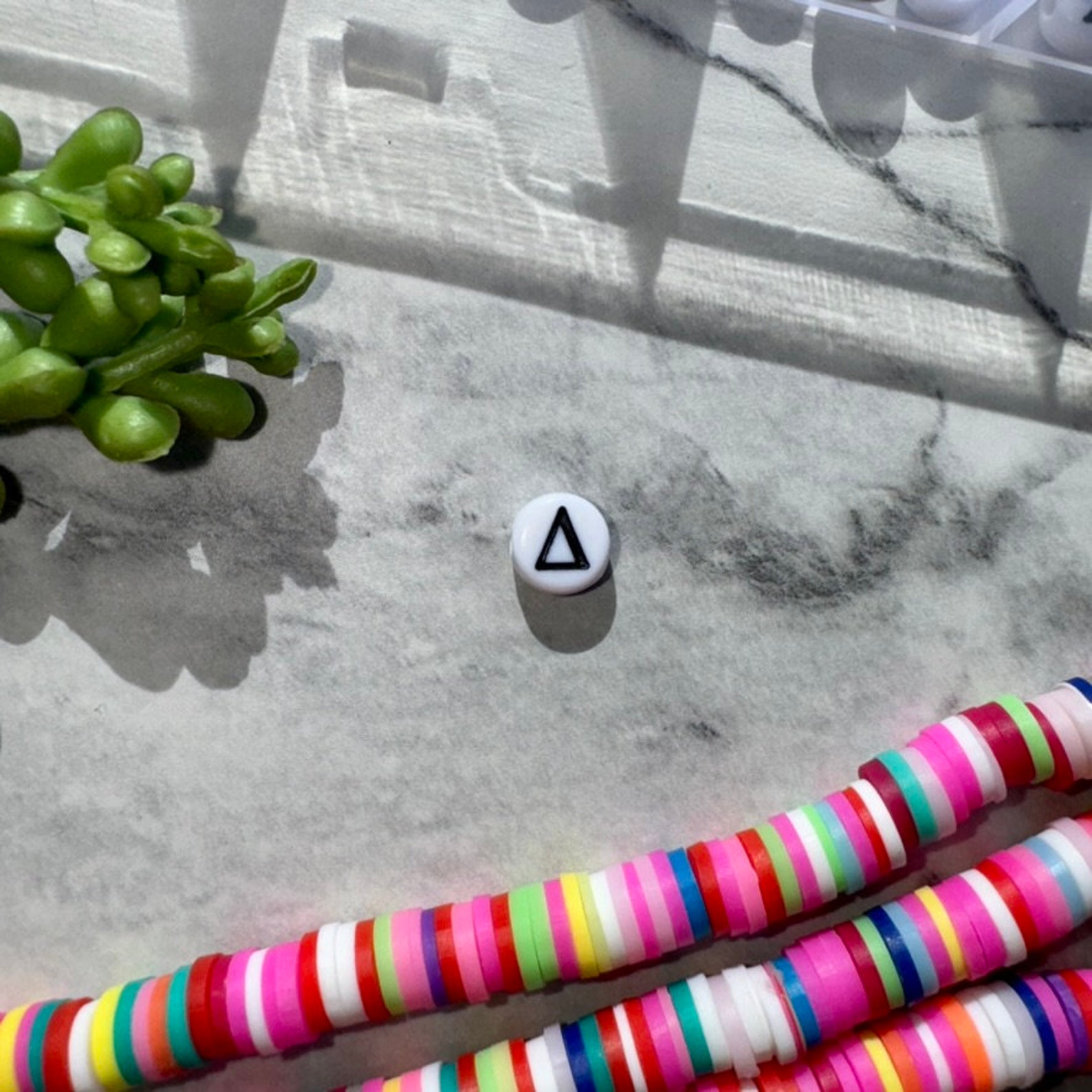 Greek Δ delta Alphabet Letter Beads for DIY Sorority Fraternity ...