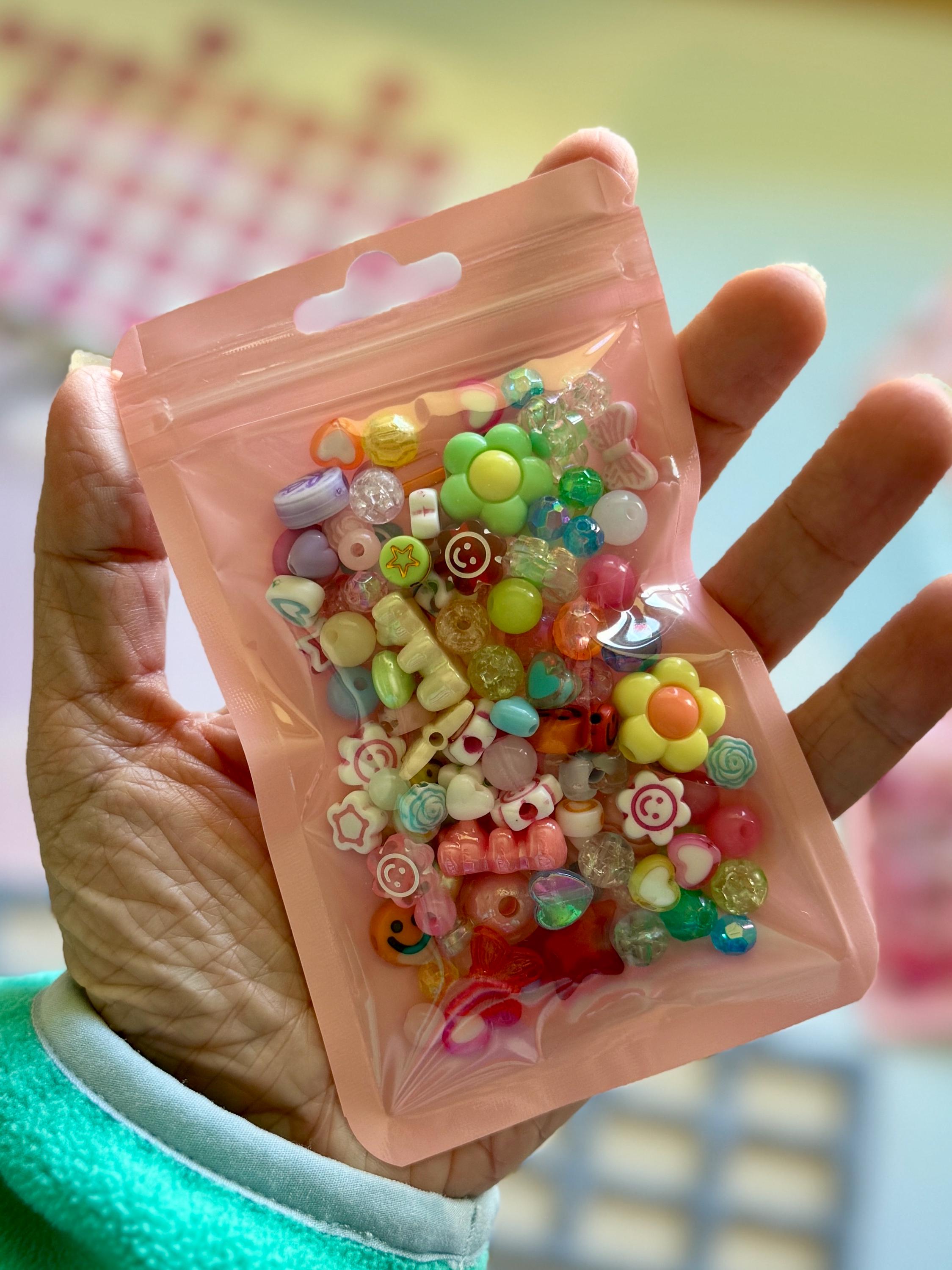 Bead Bags! Kawaii Kandi Kidcore Color-themed Bags of Beads, Bead Scoops ...