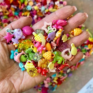 Charm Bags! Mystery Kawaii Kandi Kidcore Rainbow Bags of Charms, Scoop ...