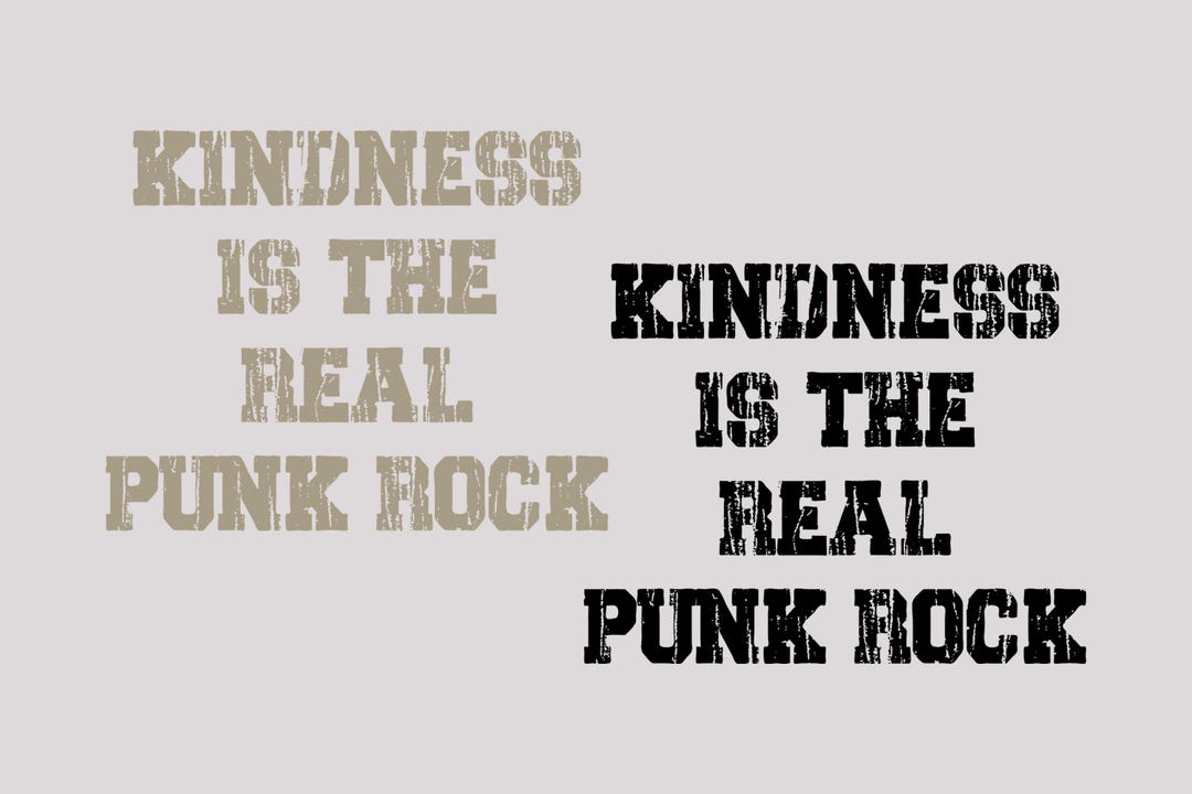 Kindness is the Real Punk Rock SVG PNG, Empathy Punk Rock Png ...