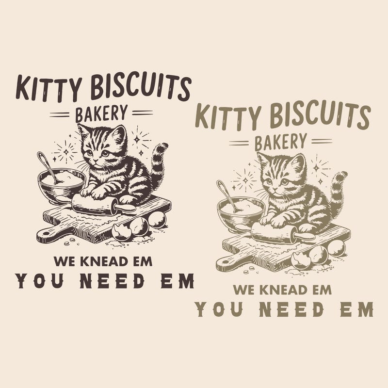 Kitty Biscuits Bakery Svg - Etsy