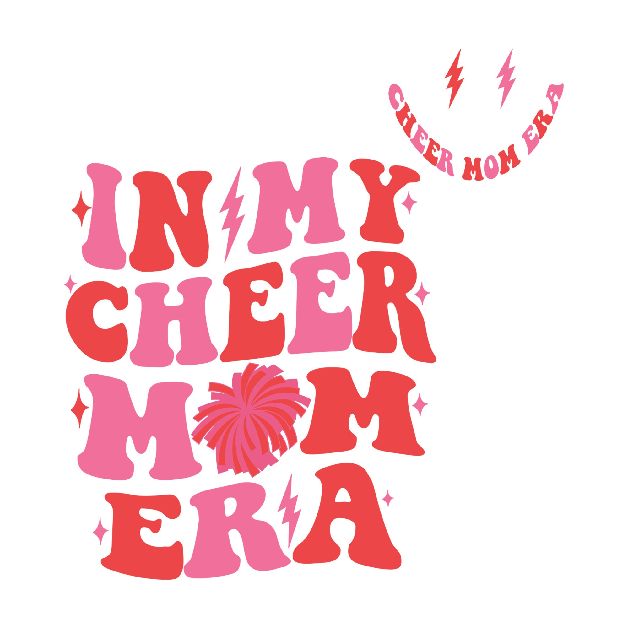 In My Cheer Mom Era SVG PNG Files Cheer Mama Svg Cheerleader - Etsy