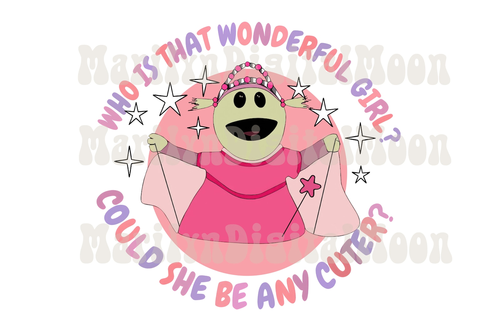 Nanalan Who's That Wonderful Girl SVG PNG Files, Nanalan Fanart Meme ...