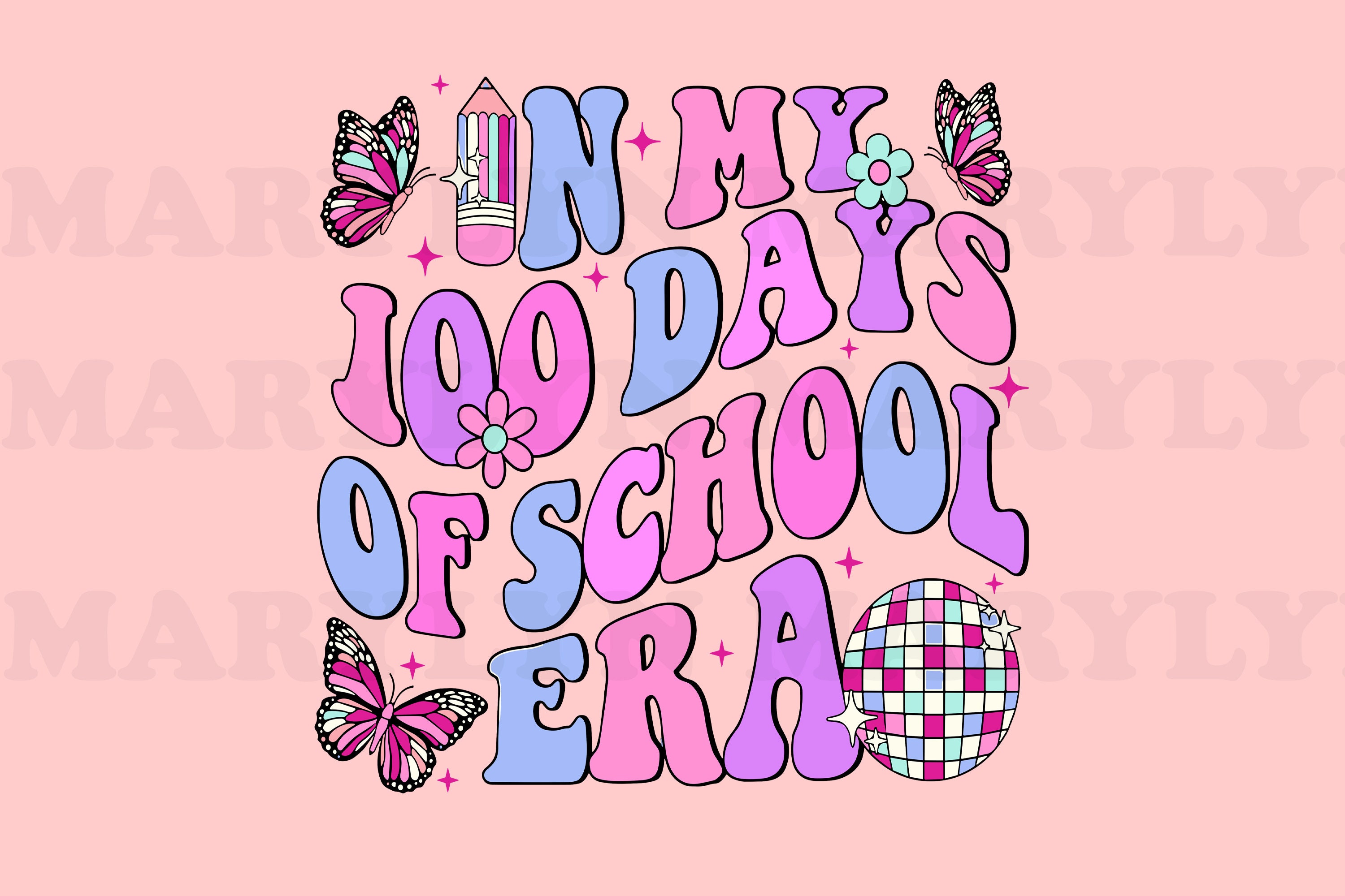 In My 100 Days Of School Era Svg Png Files 100 Days Brighter Png