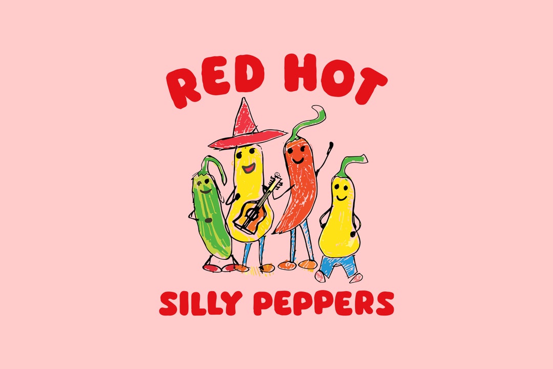 Red Hot Silly Peppers SVG PNG Files, Funny Graphic Svg, Gifts. - Etsy