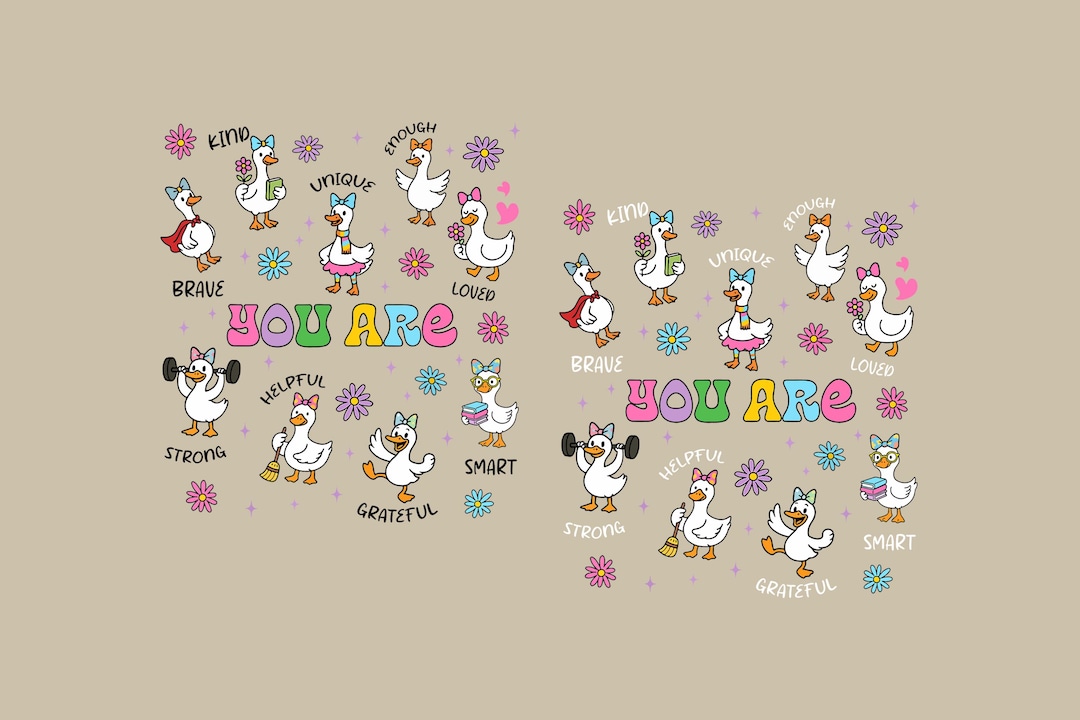 Silly Goose You Are Kind PNG, Teacher Affirmation Png, Cute Goose ...