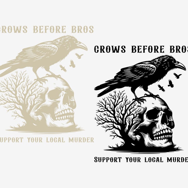 Funny Crows Before Bros - Etsy