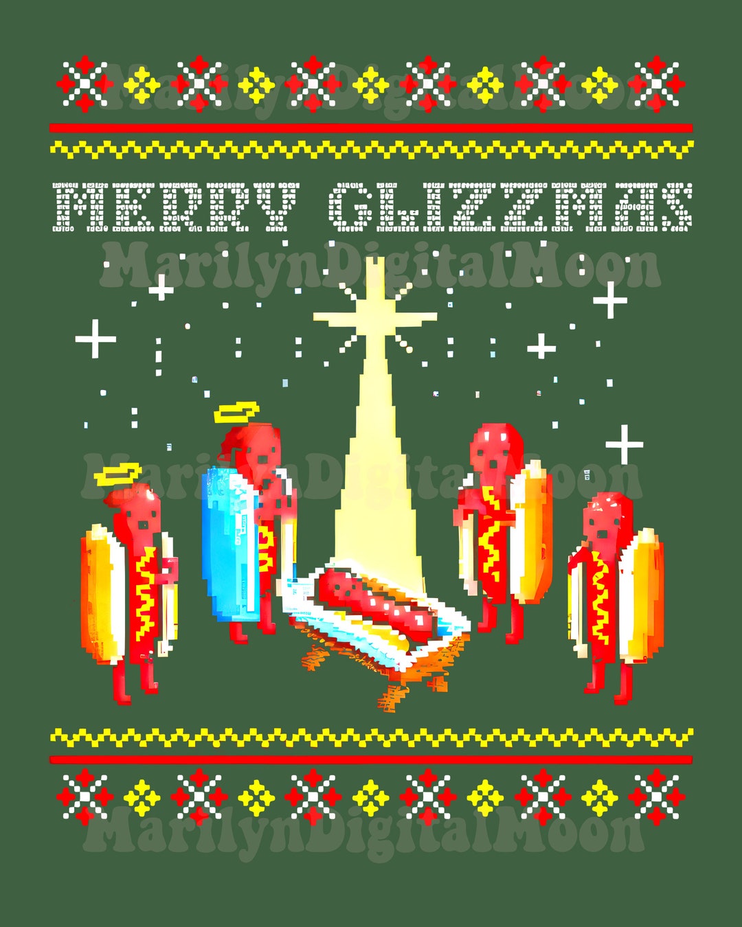 Merry Glizzmas Tacky PNG, Funny Hot Dogs Png, Christmas Ugly Png, Funny ...