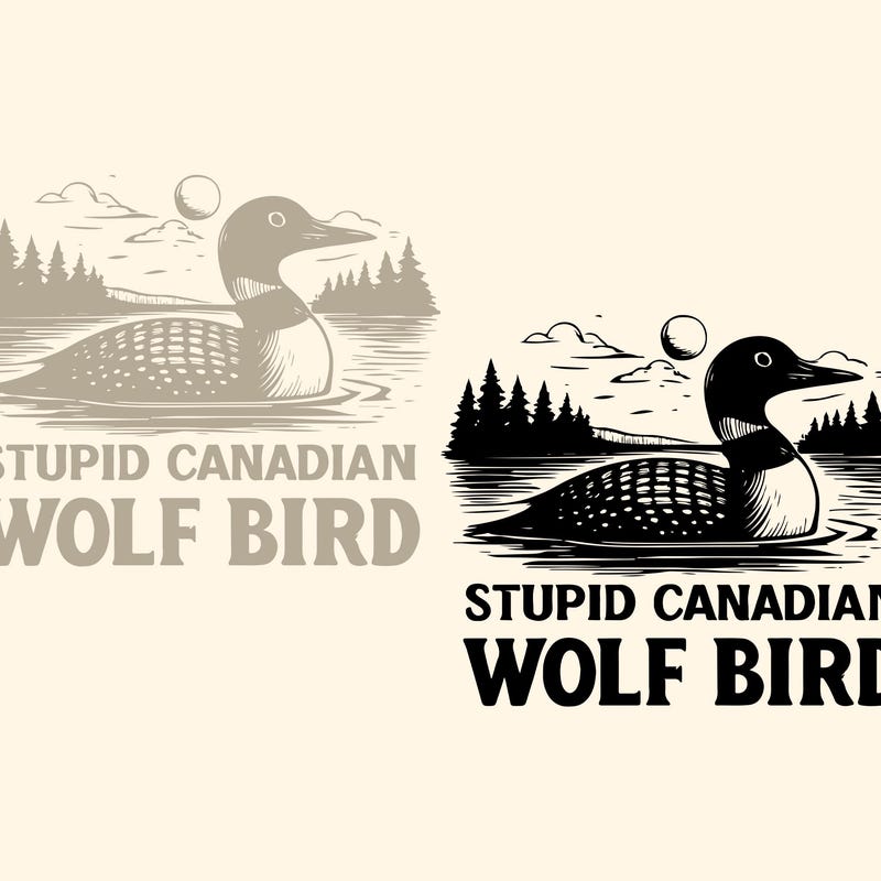 Stupid Canadian Wolf Bird Hat - Etsy