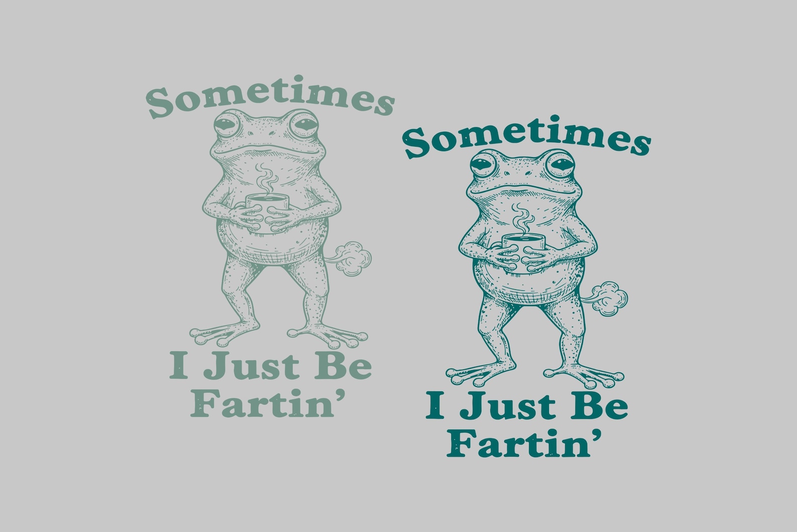 Sometimes I Just Be Farting SVG PNG, Funny Farting Frog Meme Png, Retro ...