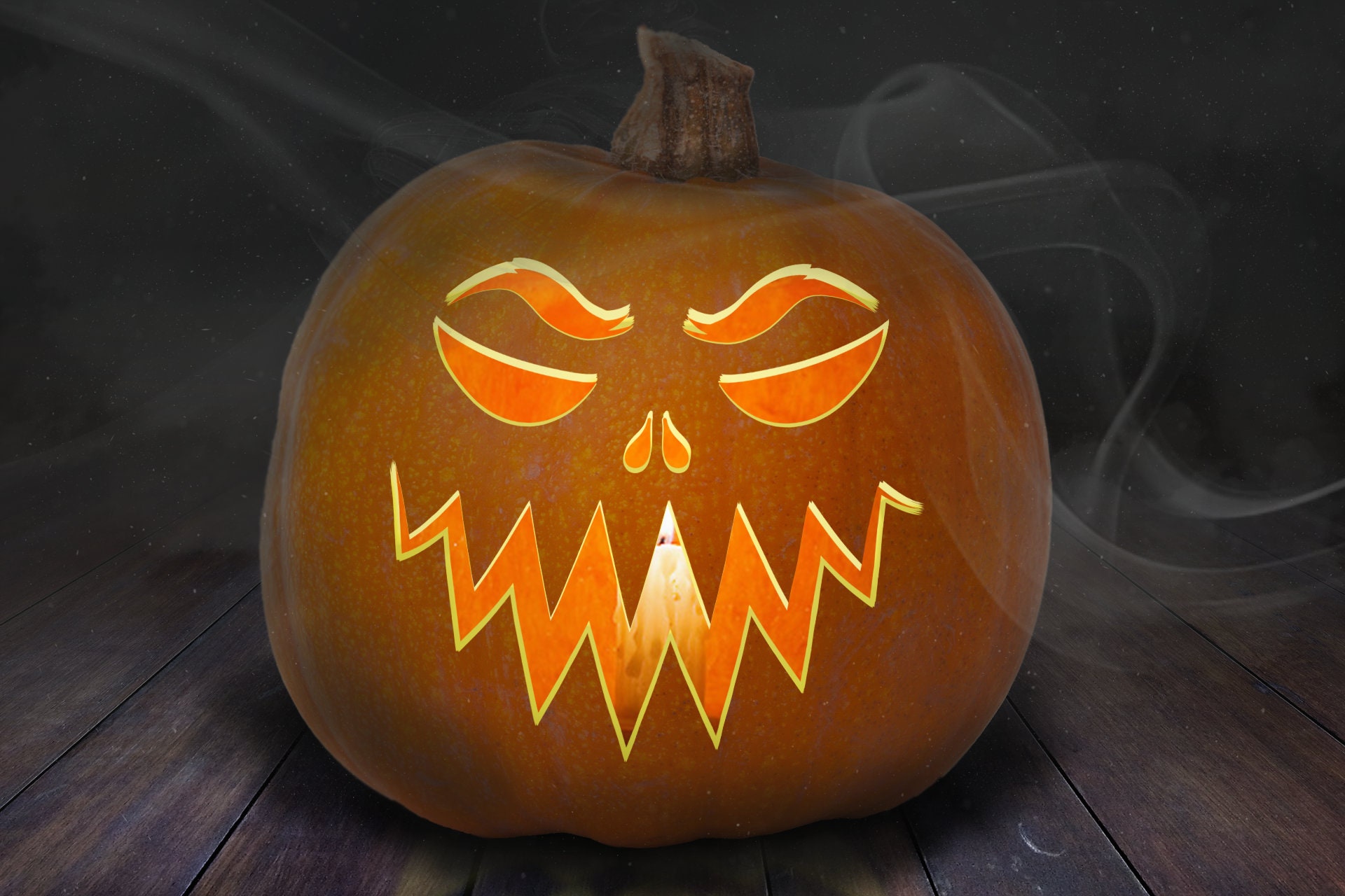 50 Printable Pumpkin Carving Stencils for Halloween | Bundle of 50 ...