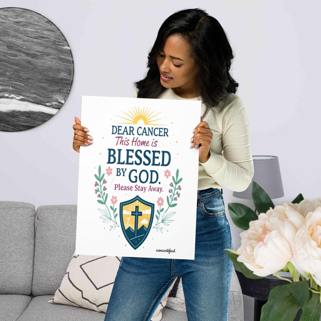 Letter to Cancer Poster, Dear Cancer Motivational Print, Encouraging ...