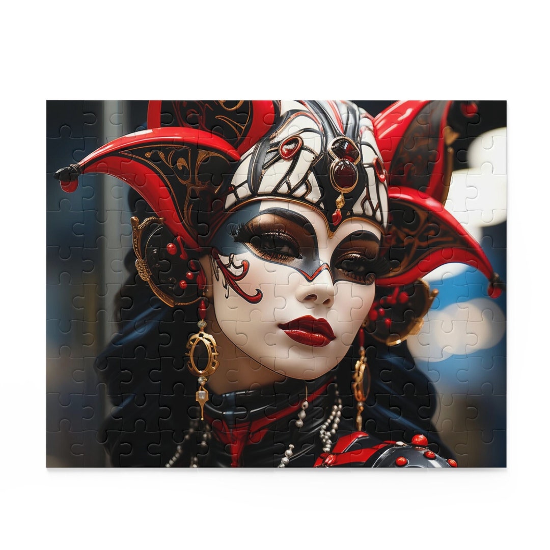 Clown Puzzle Jester Julia 120, 252, 500-piece Jigsaw - Etsy