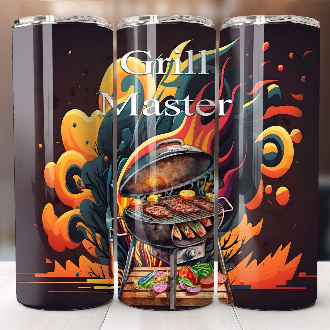 BBQ Tumbler Wrap Skinny Tumbler Idea Barbeque Tumblr Wrap Sublimation ...