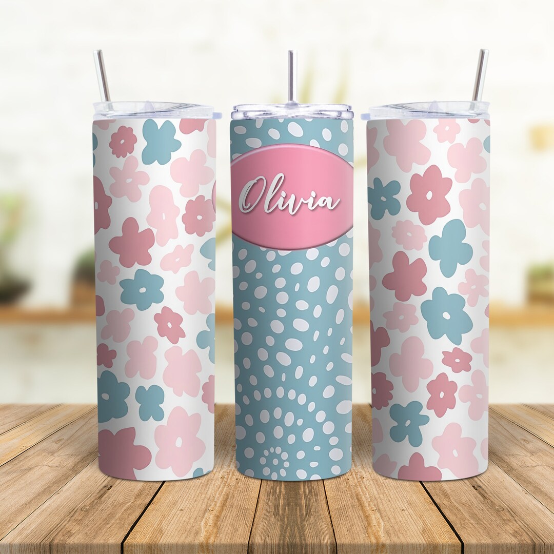 3 Popular Girls Names Tumbler Wrap Designs 20 Oz Skinny Tumbler Wrap ...