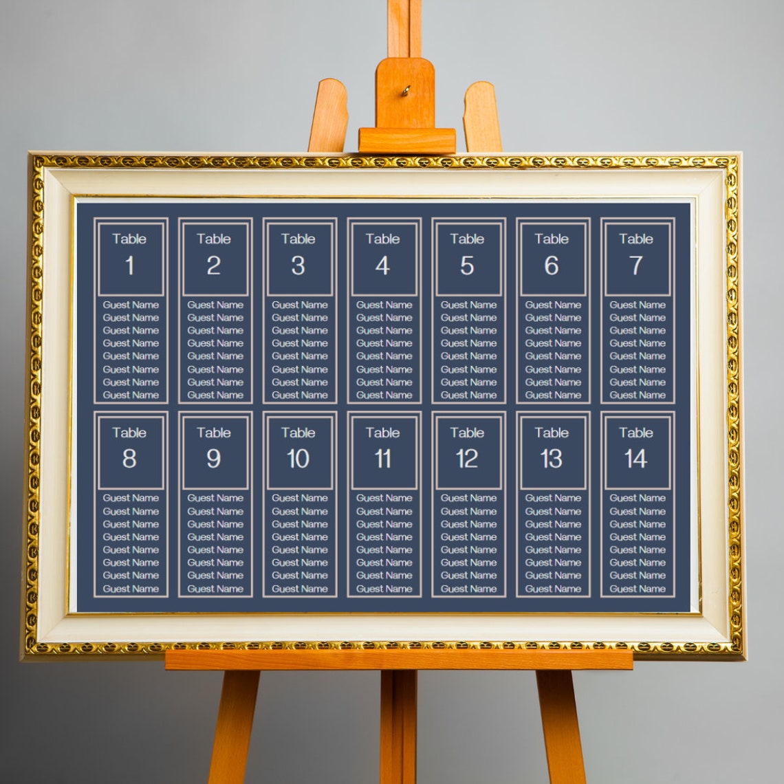 Seating Chart Template- Polaroid Guest Book Seating Chart - Etsy