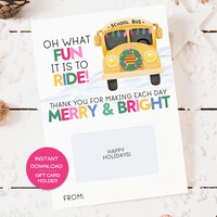 School Bus Driver Appreciation Gift Tag (digital Download) - Etsy UK