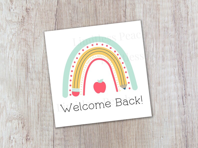Welcome Back Tag Printable Welcome Back to School Tag for First Day of ...