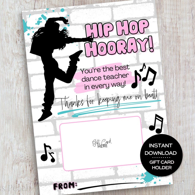 Dance Recital Card - Etsy