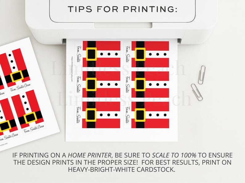 Printable From Santa Claus Tag, Christmas From Santa Gift Tag - Etsy