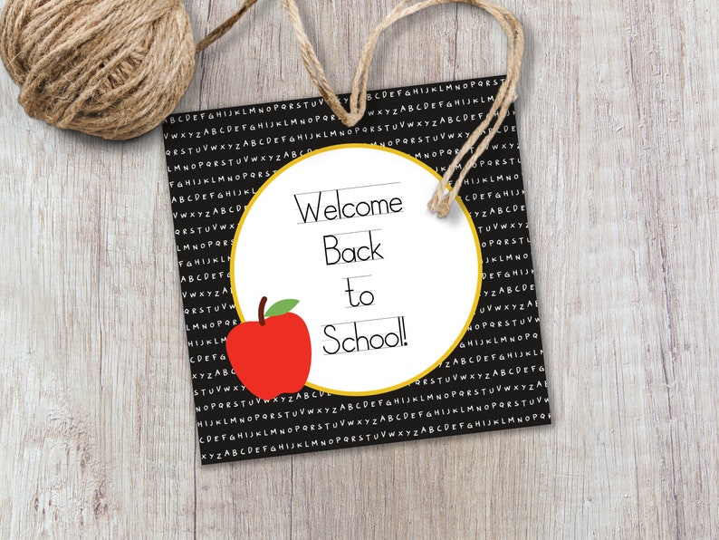 Welcome Back to School Tag, Printable Elementary School First Day of ...