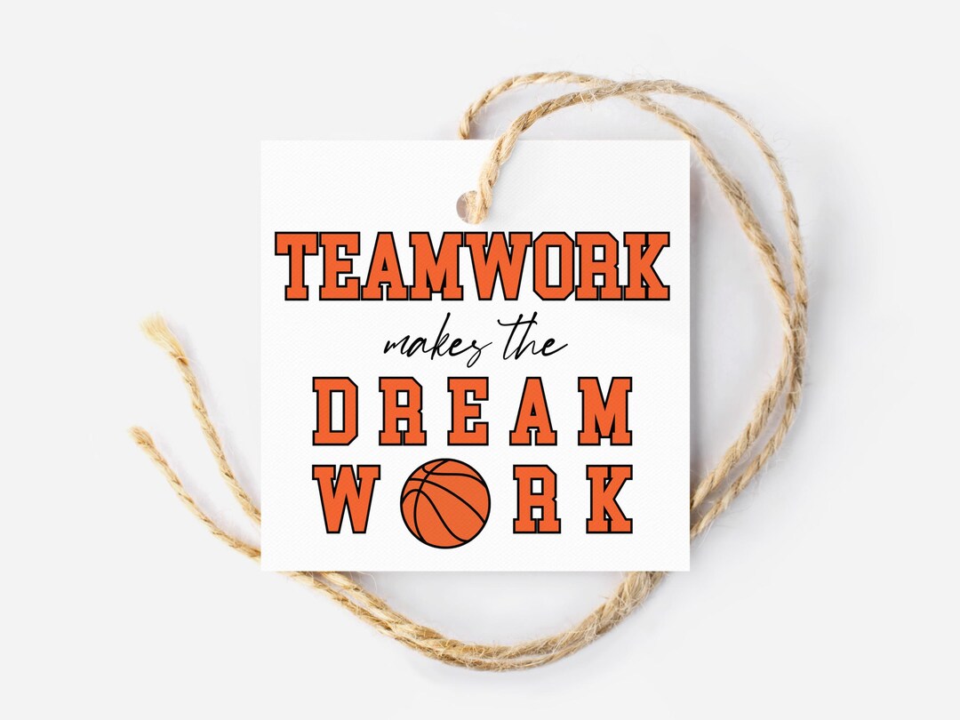 Basketball Tag Printable Goodluck Basketball Team Treat Gift Tag for ...
