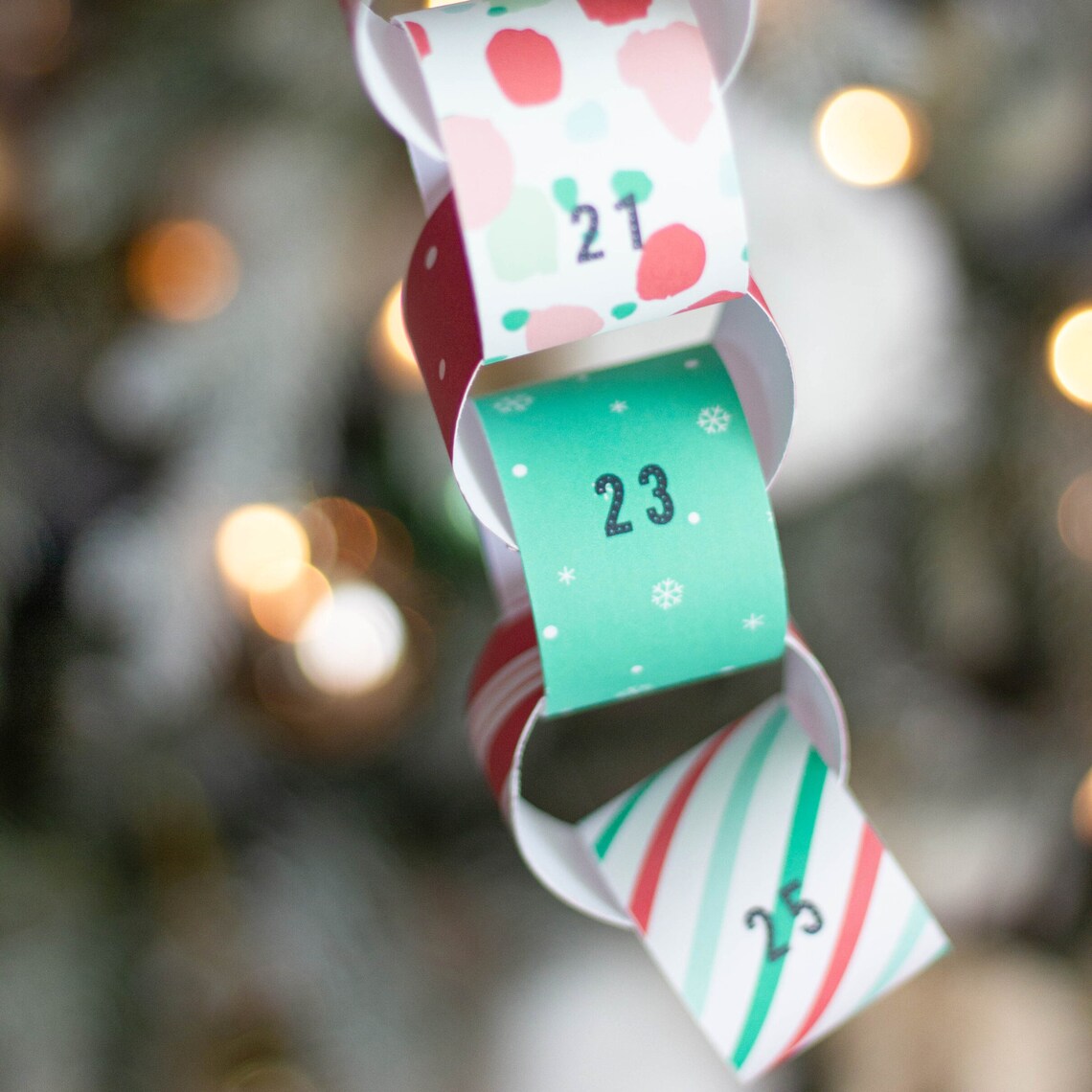 Christmas Countdown Chain, Advent Calendar, Days Until Christmas, Kids ...