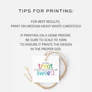 Summer Treat Tag Printable Summer Gift Tag Friend Treat Summer Neighbor ...