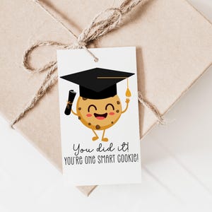 Classroom Graduation Tag Printable One Smart Cookie Tag for ...