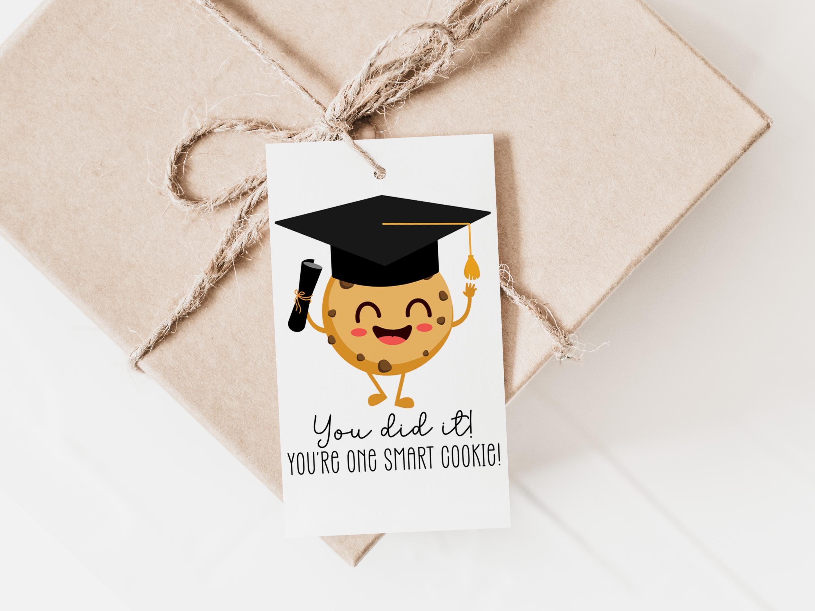 Classroom Graduation Tag Printable One Smart Cookie Tag for ...