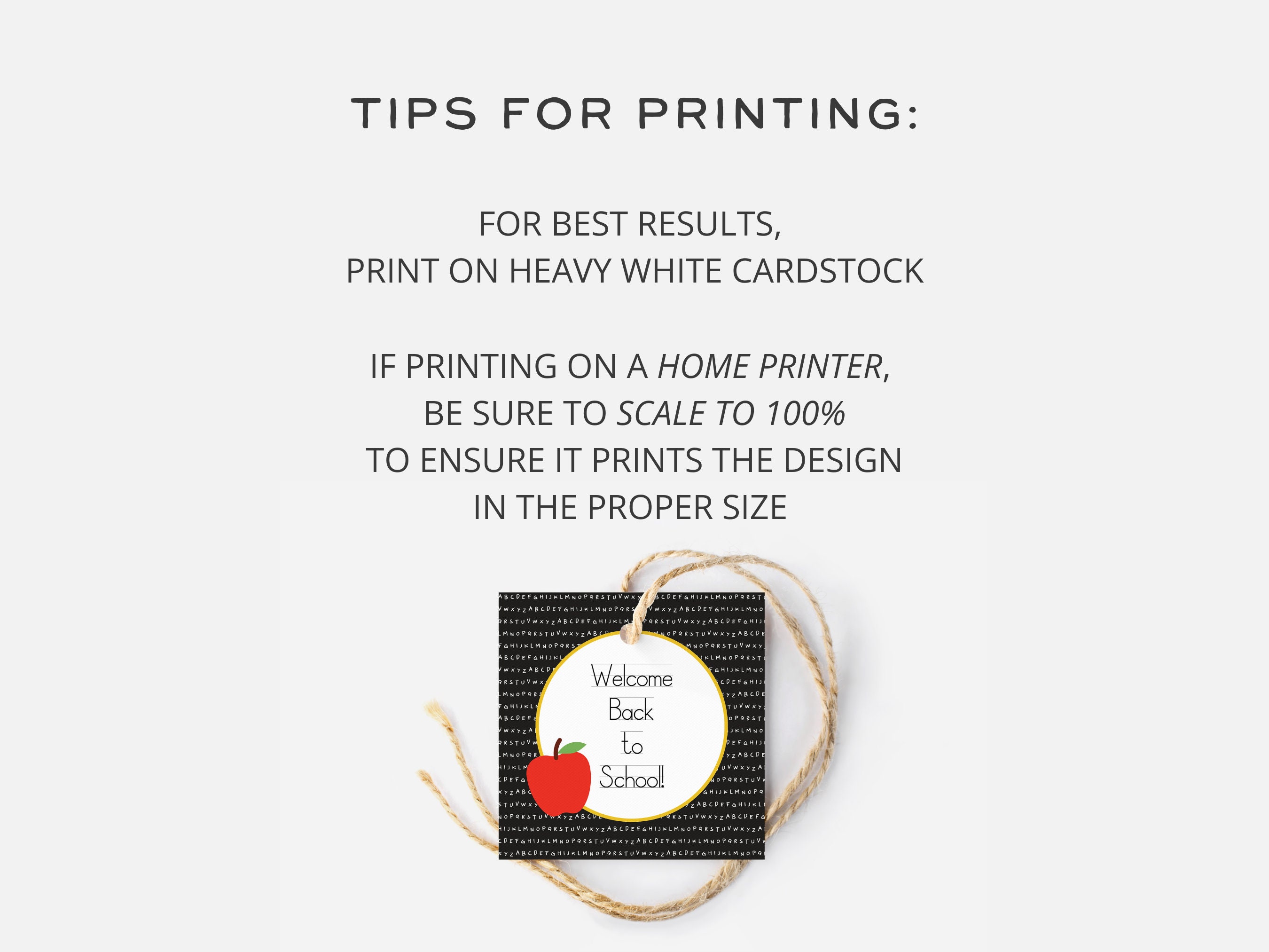 Welcome Back to School Tag, Printable Elementary School First Day of ...