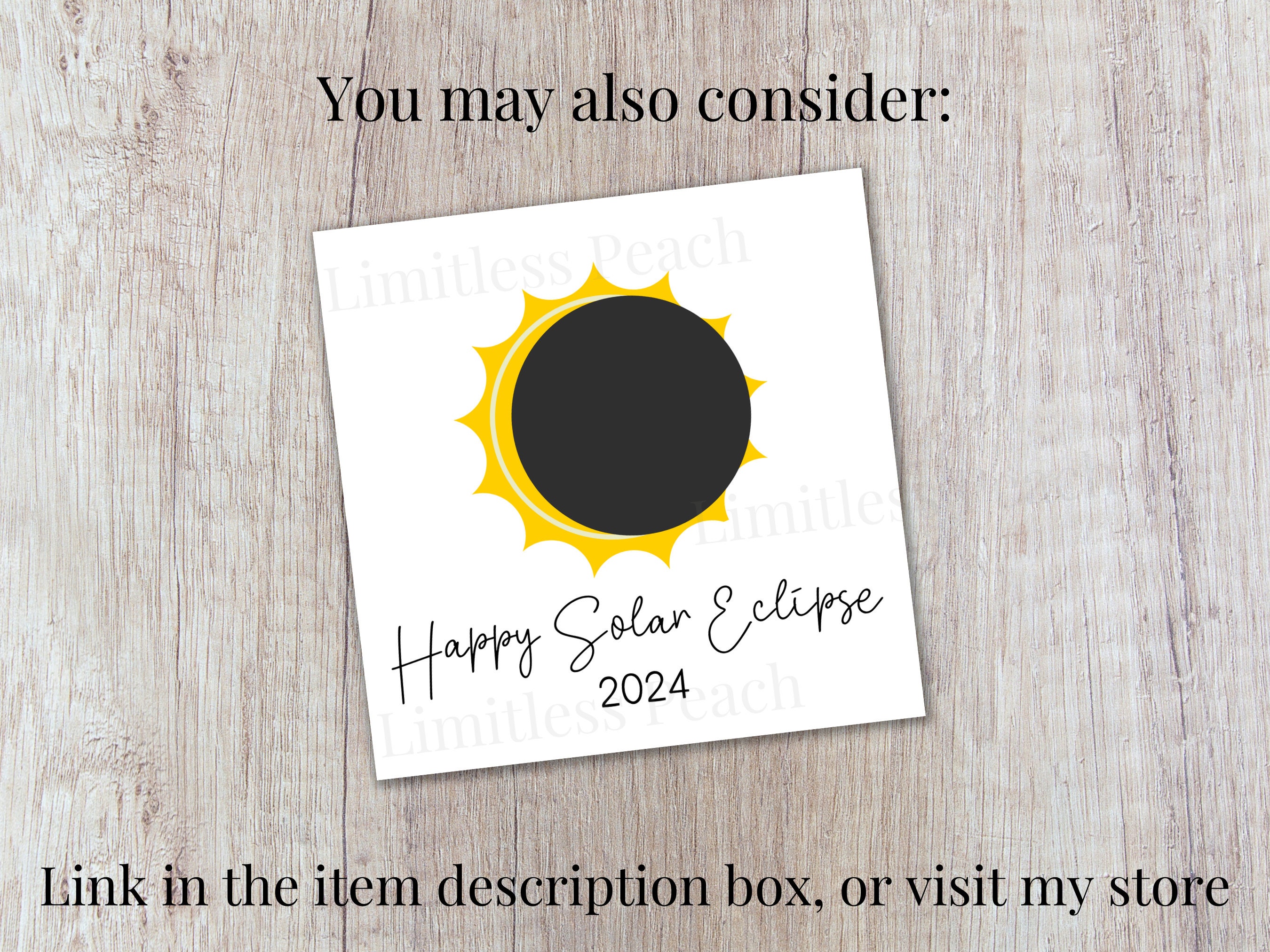 2024 Solar Eclipse Party Favor Tag for Kids, Elementary School Teacher ...
