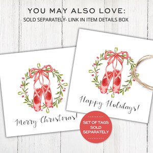 Dance Teacher Christmas Gift Card Holder Printable Dance Teacher ...