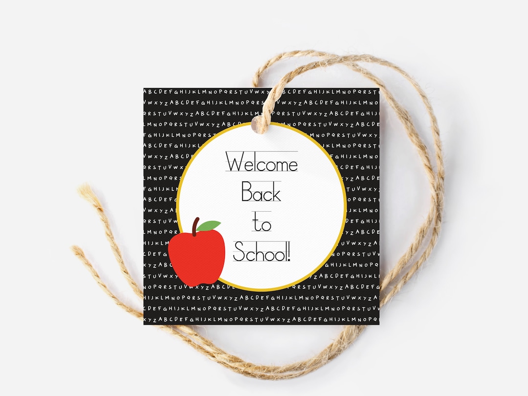 Welcome Back to School Tag, Printable Elementary School First Day of ...