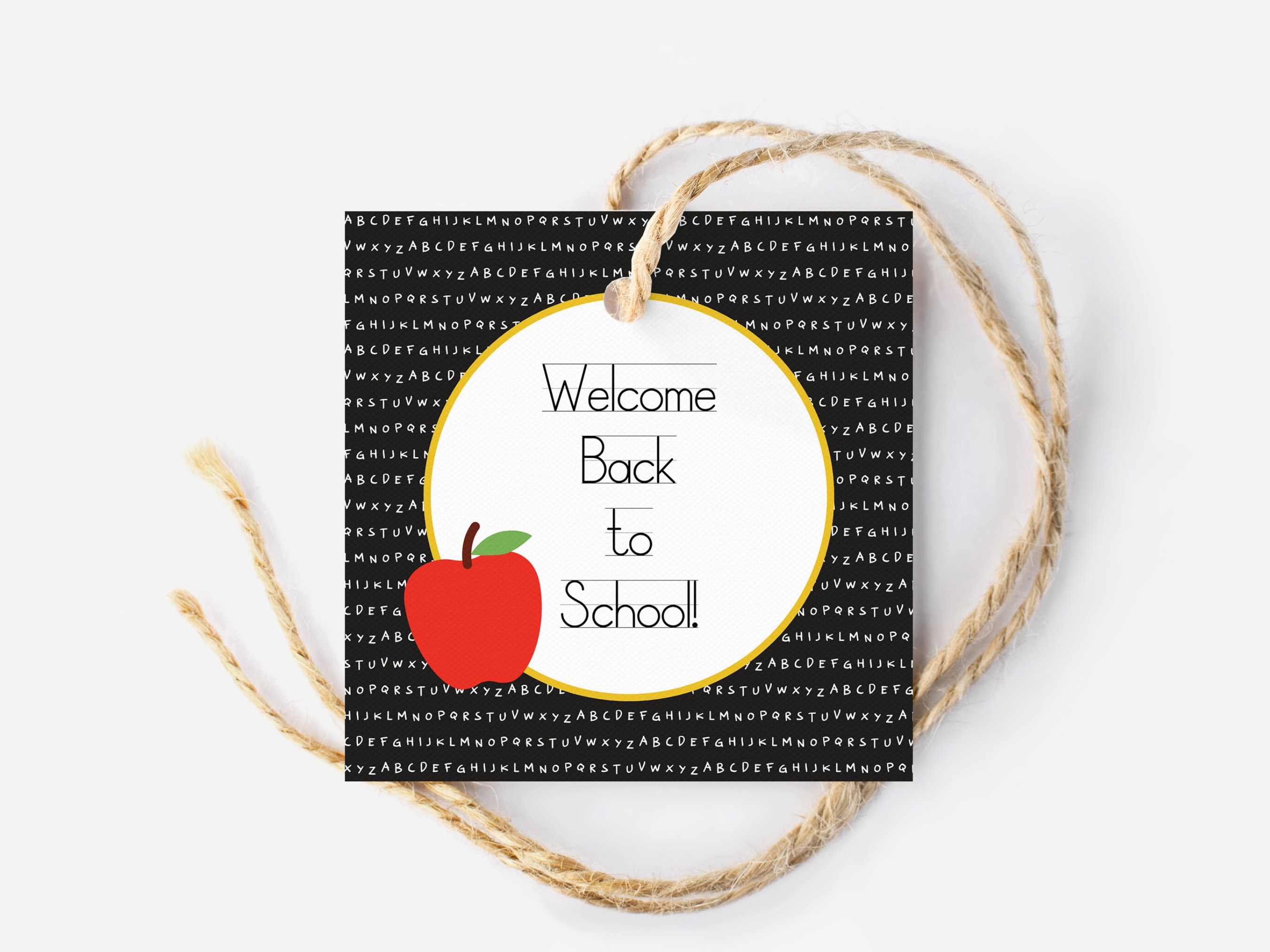 Welcome Back to School Tag, Printable Elementary School First Day of ...