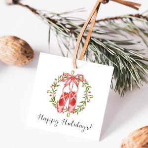 Dance Christmas Gift Tag Printable Dance Teacher Tag for Dance Class ...