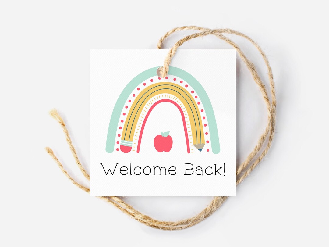 Welcome Back Tag Printable Welcome Back to School Tag for First Day of ...