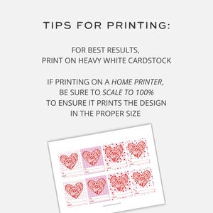 Classroom Valentine Printable Exchange Cards for Valentine's Day ...