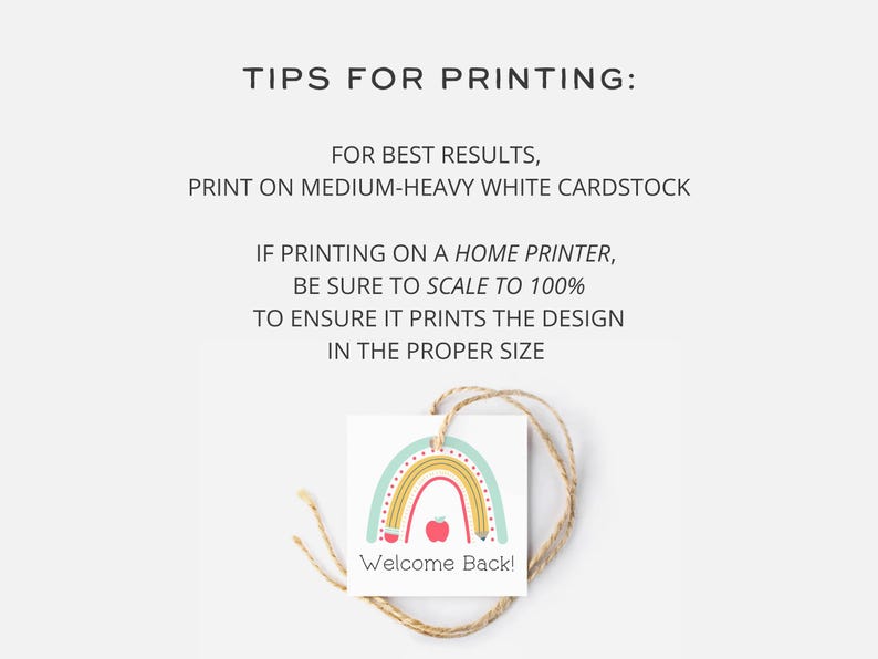 Welcome Back Tag Printable Welcome Back to School Tag for First Day of ...