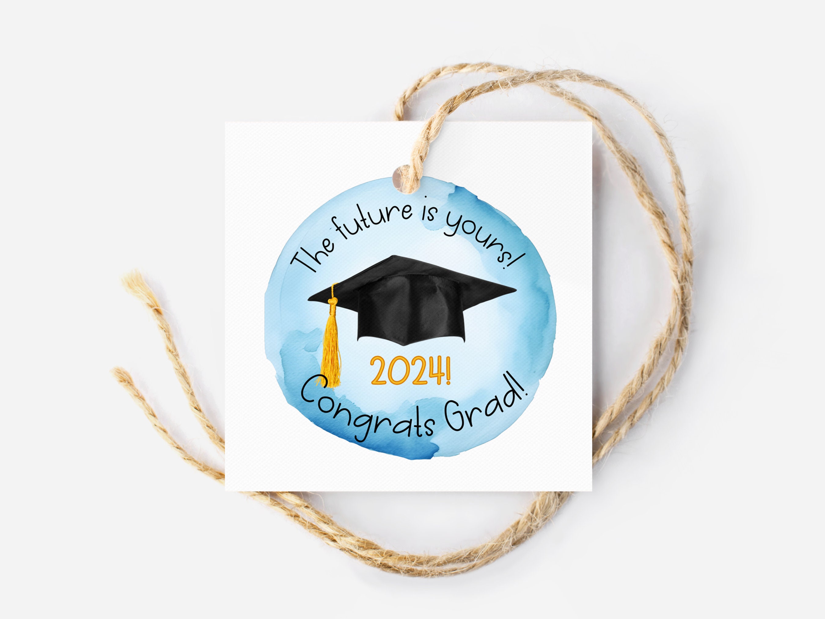 2024 Kindergarten Graduation Gift Tag Printable Pre-k Graduate Card ...