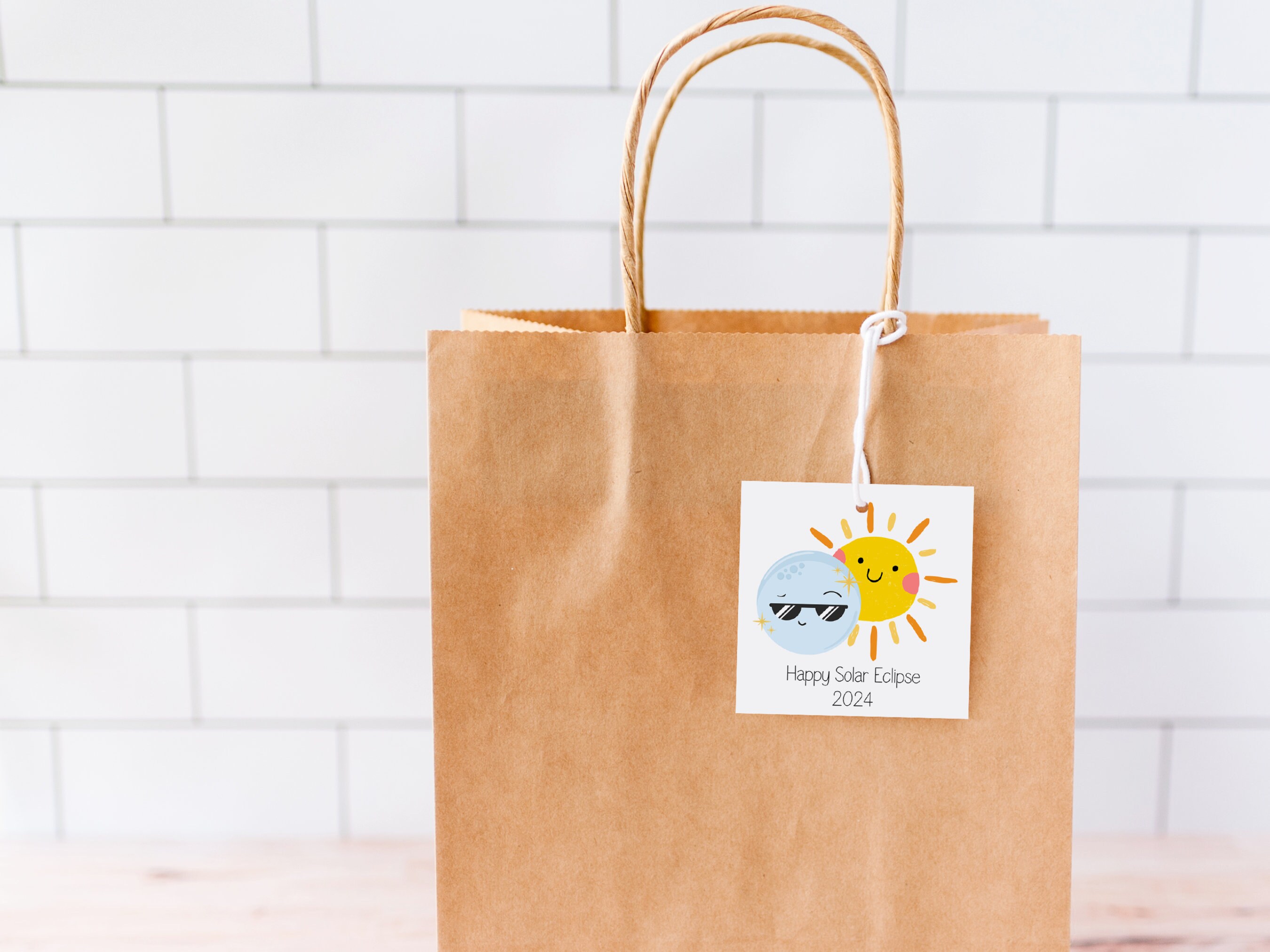 2024 Solar Eclipse Party Favor Tag for Kids, Elementary School Teacher ...