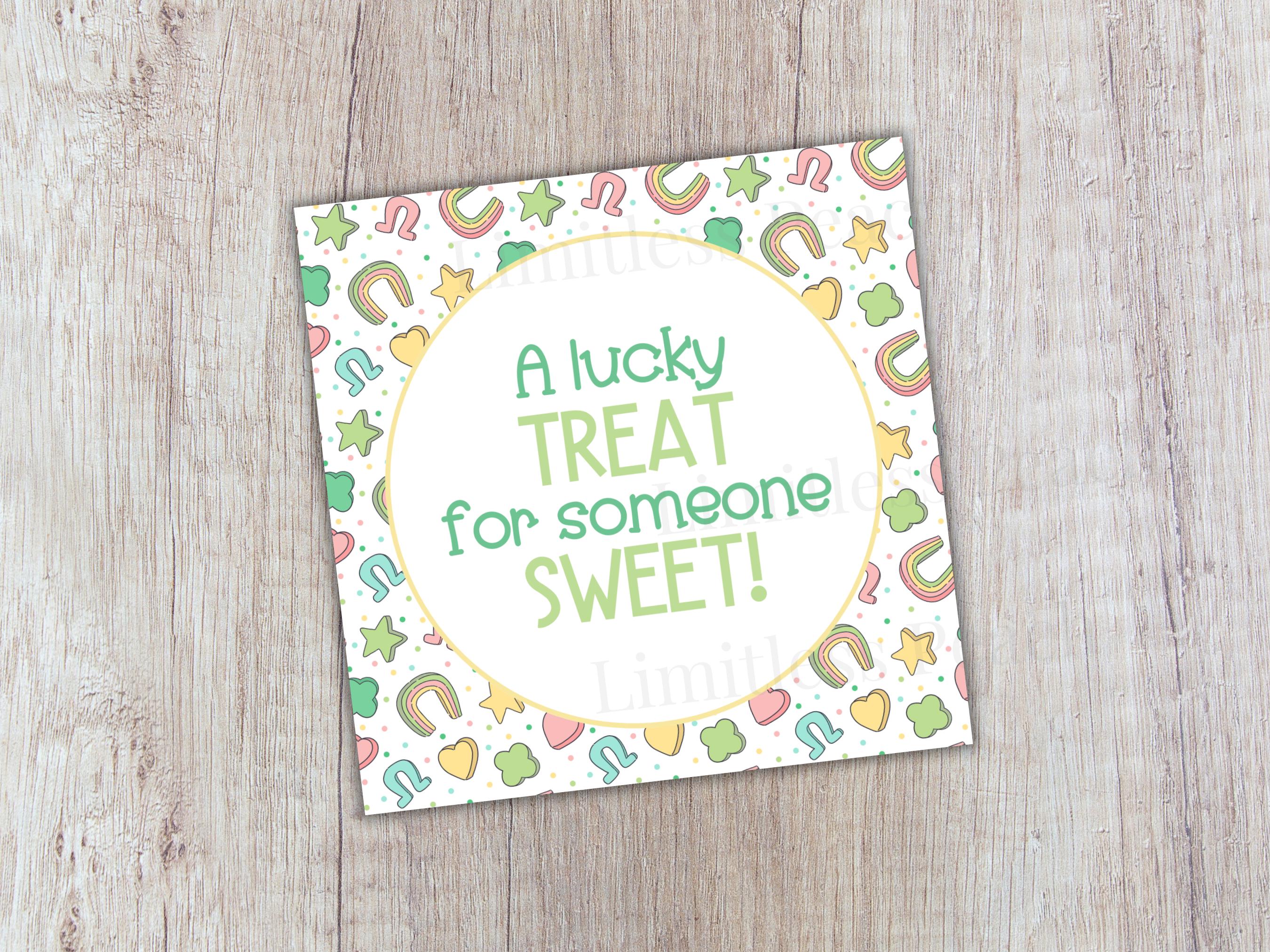 St Patrick's Day Tag Printable Saint Patrick's Day Gift Tag, A Lucky ...