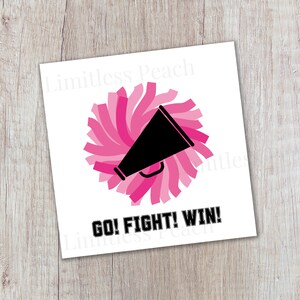 Cheerleading Squad Treat Gift Tag Printable Good Luck Cheer Treat and ...