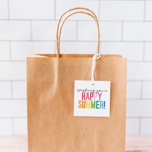 Happy Summer Tag Printable Wishing You a Happy Summer Gift Tag for ...