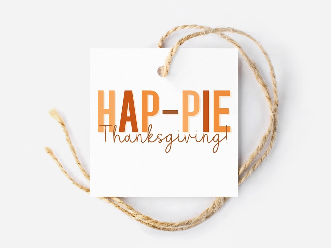 Thanksgiving Pie Tag Printable Pie Label for Pumpkin Pie Tag for ...