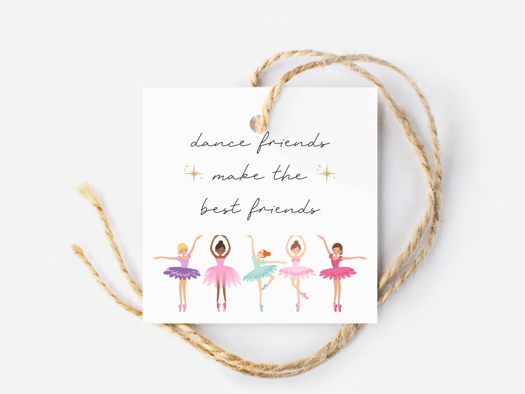 Dance Gift Tag, Printable Dance Recital Tag, Dance Competition Tag ...