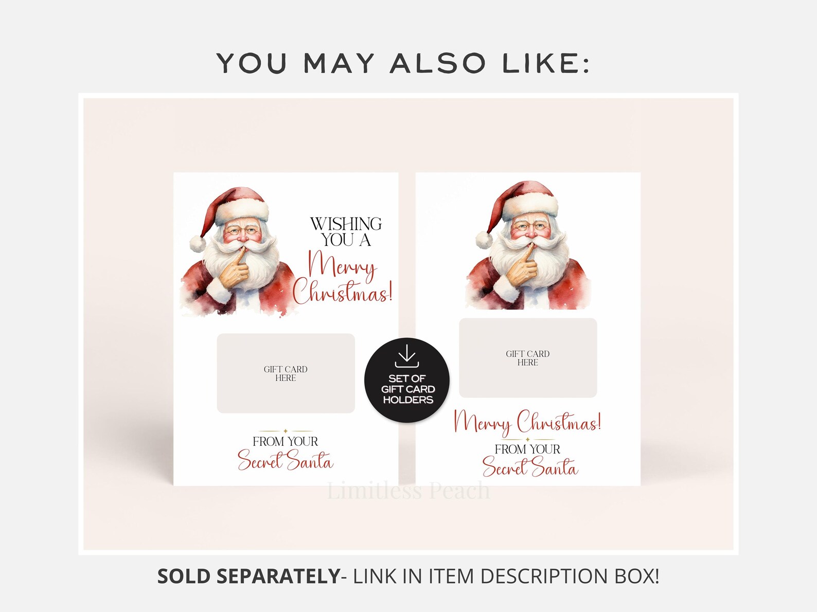 Secret Santa Tag Printable Gift Tag for Secret Santa Gift Exchange - Etsy